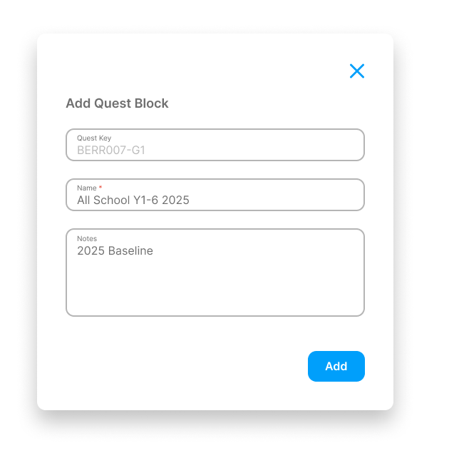Add Quest Block